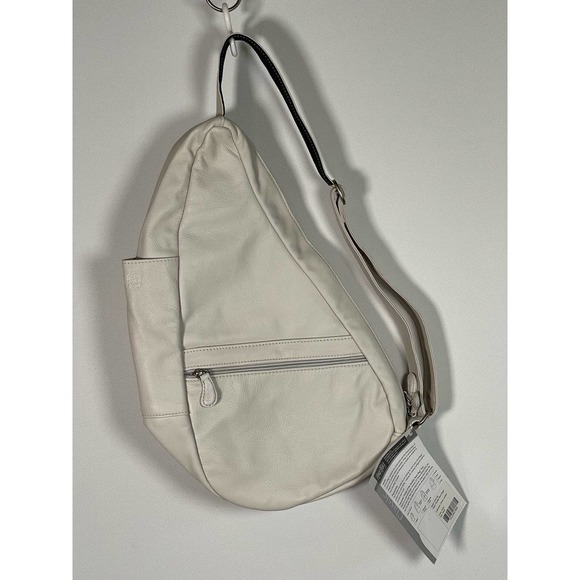 Ameribag | Bags | New Ameribag Health Back Bag Classic Leather Arctic White Small 53ar Sling ...